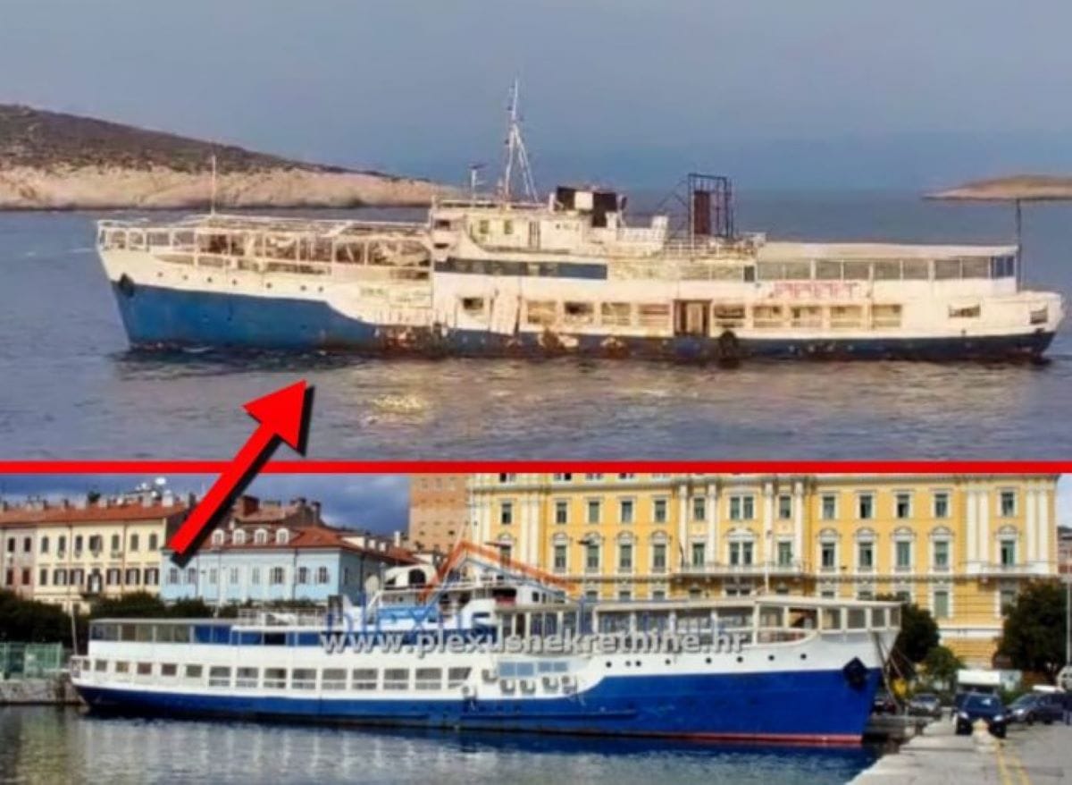 VIDEO Nekadašnji Jadrolinijin putnički brod otegljen u rezalište