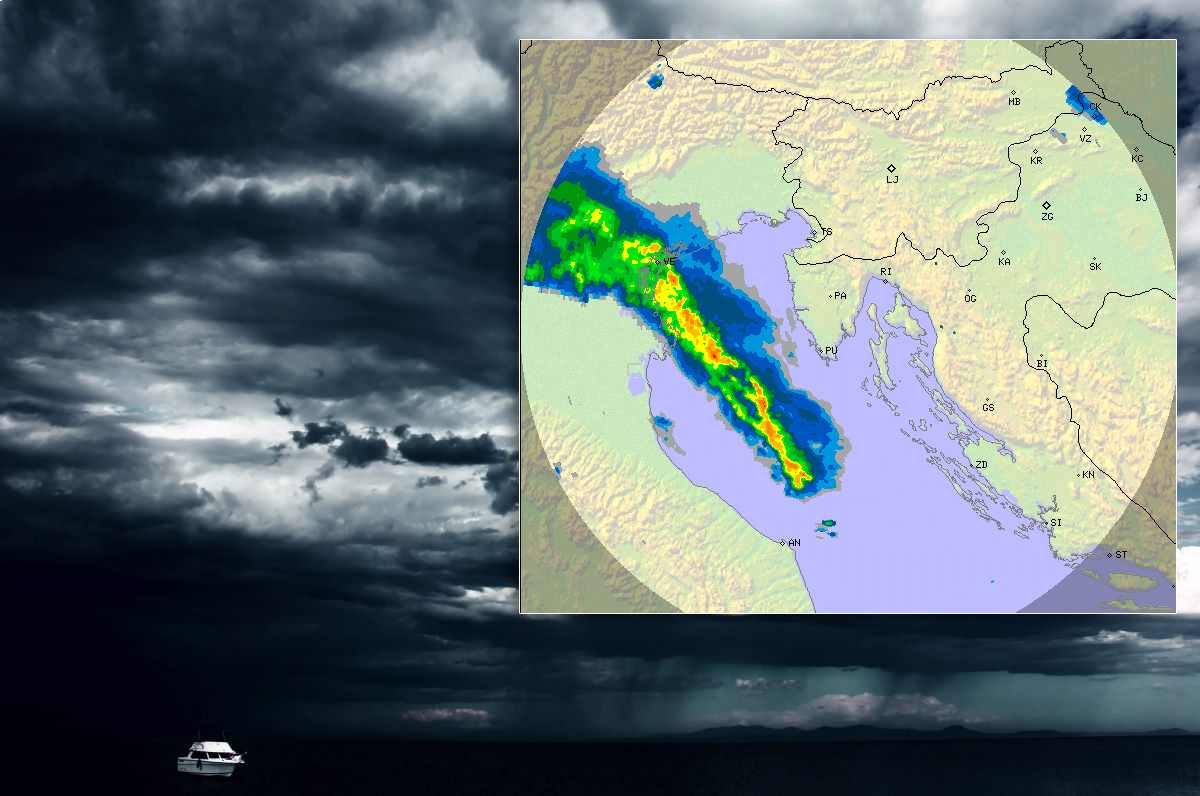 Olujna linija se razvila na otvorenom moru sjevernog Jadrana - Stigla ...