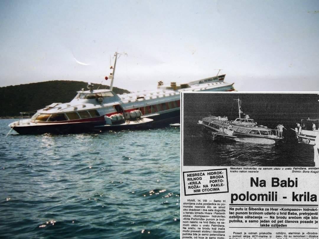 Jučer se kod Premude nasukao "Princ Zadra". Prije 37 godina sličnu je ...