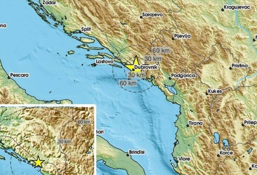 Potres jačine 2,4 po Richteru kod Dubrovnika
