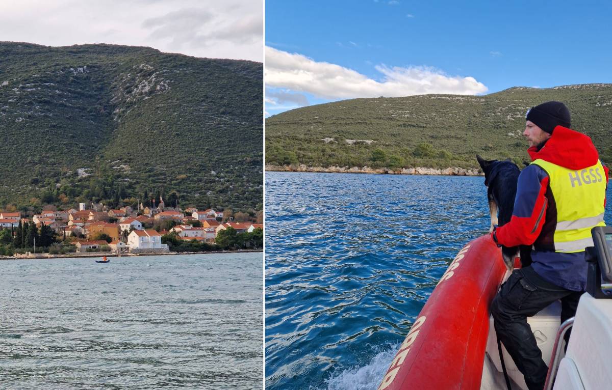 Zbog pogoršanja vremena obustavljena potraga za nestalim muškarcem u Malostonskom zaljevu