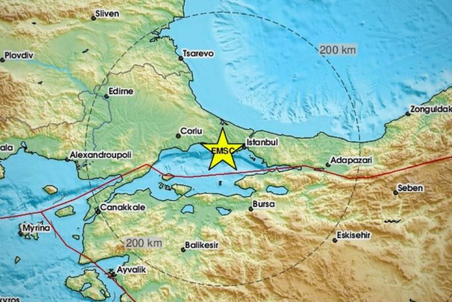 Snažan potres magnitude 6,2 s epicentrom u unutarnjem dijelu Mramornog mora: "Zatresao rubne ...