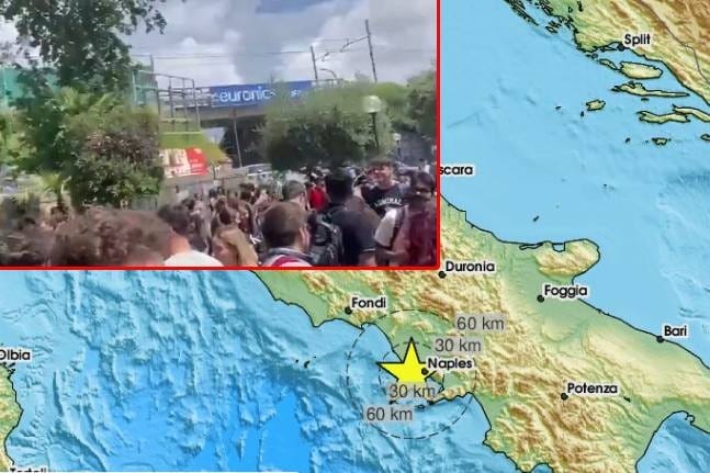 SNAŽAN POTRES KOD SUSJEDA Epicentar potresa u zaljevu Pozzuoli: "Budi se najopasniji europski ...