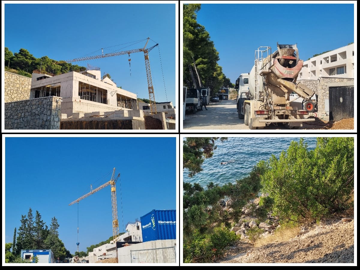 Gradili na Visu unatoč zabrani izvođenja radova i još pobacali beton po pomorskom dobru!