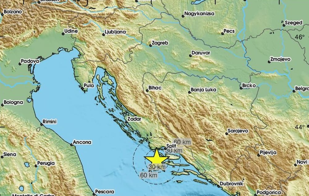 Umjereno jak potres kod Šolte