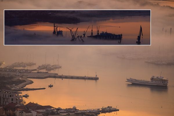 FOTO Gusta "morska" ili advekcijska magla progutala Trogir, no ovaj ...