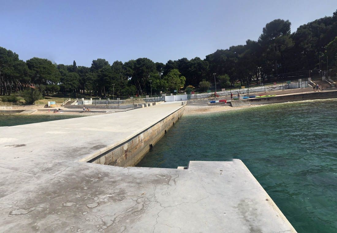 Grad Pula sanira istočni mol na kupalištu Valkane | | Morski HR