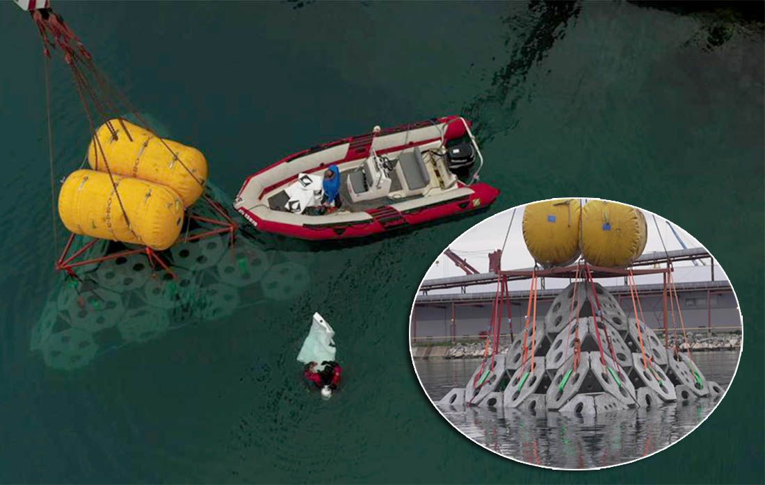 U Zadarskom kanalu postavljen prvi umjetni greben u Hrvatskoj | | Morski HR